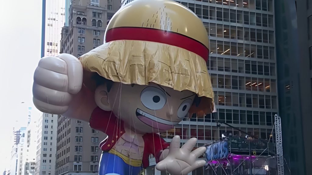 Globo de Luffy se desinfla en medio del desfile de Acción de Gracias en ...